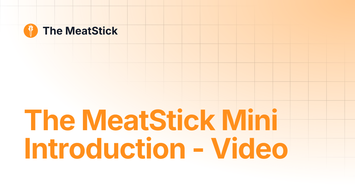 The MeatStick Mini Introduction - Video | The MeatStick